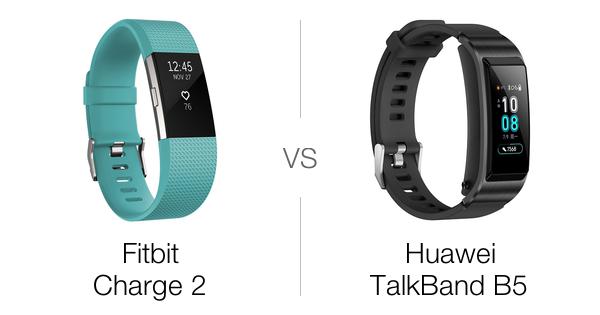 Fitbit Charge 2 vs Huawei TalkBand B5 Comparison - WearVS